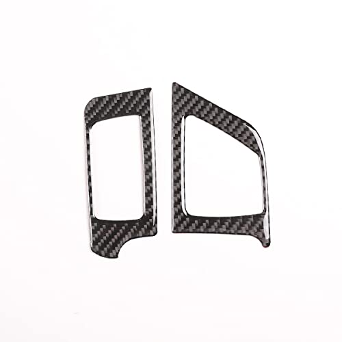 taruisixt for Toyota Tacoma 2016-2020 Real Carbon Fiber Car Dashboard Vent Panel Cover Decorative Sticker Protection Car Interior Accessories 2 PCS