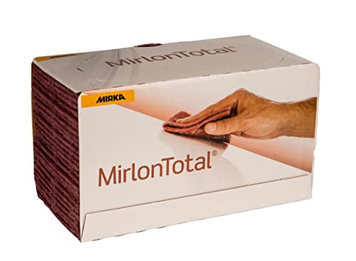 Mirka 18-118-447 25 pieces 4 1/2-Inch by 9-Inch Very Fine Scuff Pads 360 grit, red, black, grey, beige