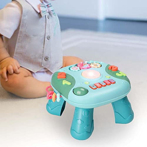 MERIGLARE Musical Learning Activity Table Sensory Sound Toy Early Development Activity Toy, Green