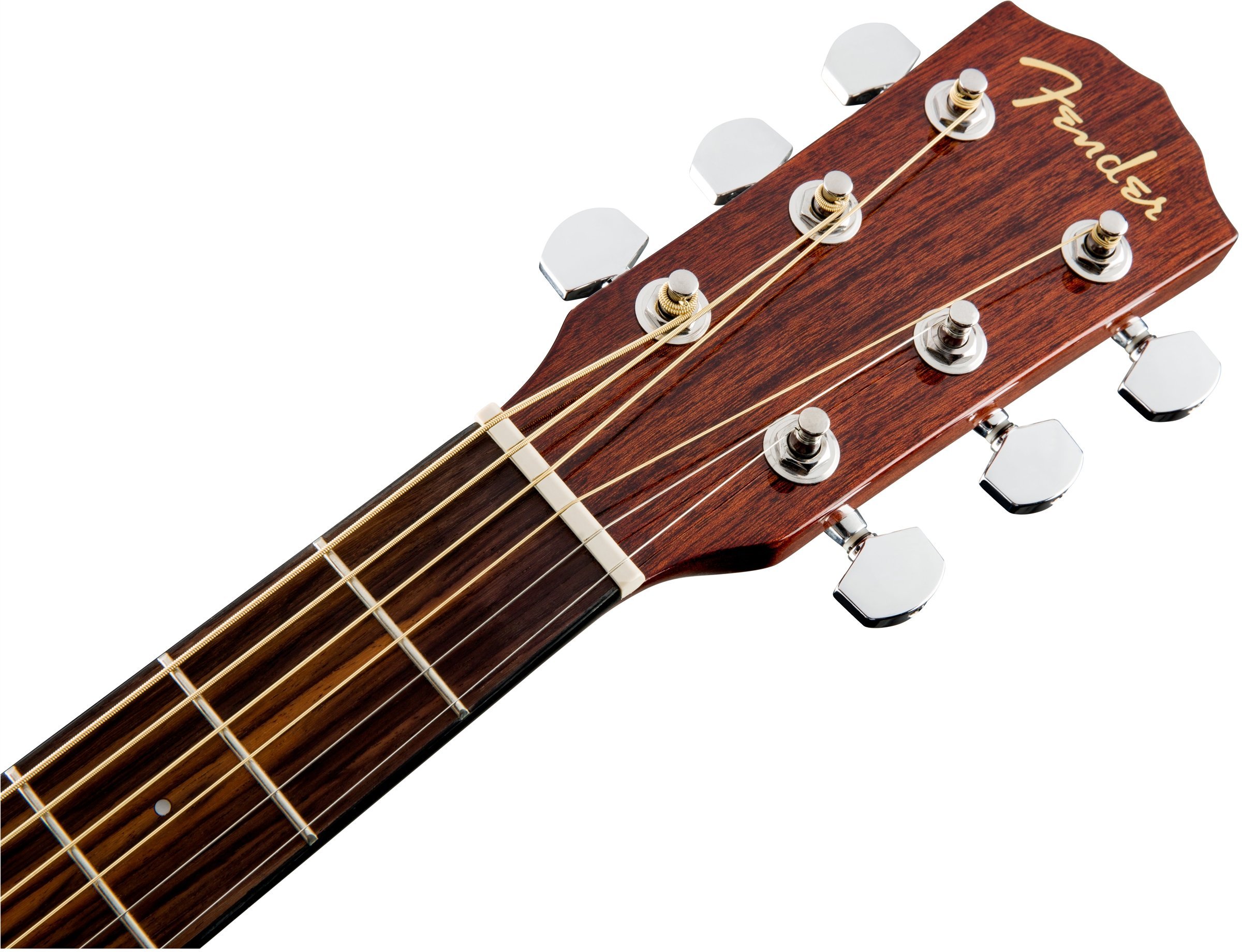 Fender CD-60SCE Solid Top Dreadnought Acoustic-Electric Guitar - All Mahogany Bundle with Hard Case, Tuner, Instrument Cable, Strap, Strings, Picks, Polishing Cloth and Austin Bazaar Instructional DVD