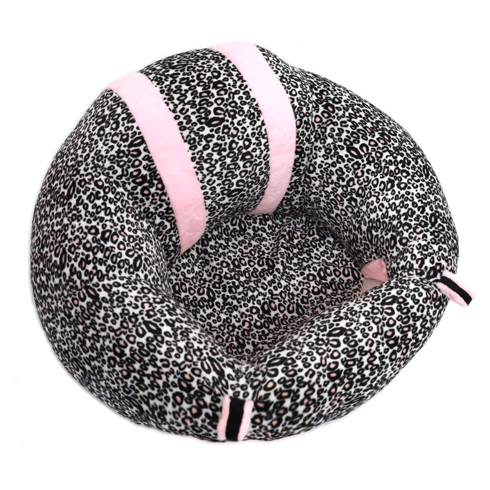 HAPPYX Baby Support Seat, Cute Baby Sofa Chair for Sitting Up, Comfy Plush Infant Seats with Stuffing Inside for 4-11 Months Baby