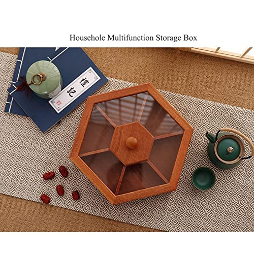 MISS Z Wood Candy Biscuit Storage Box with Lid Home Food Storage Container Boxes Nuts Snacks Fruit Organizer Case Food Jars Set