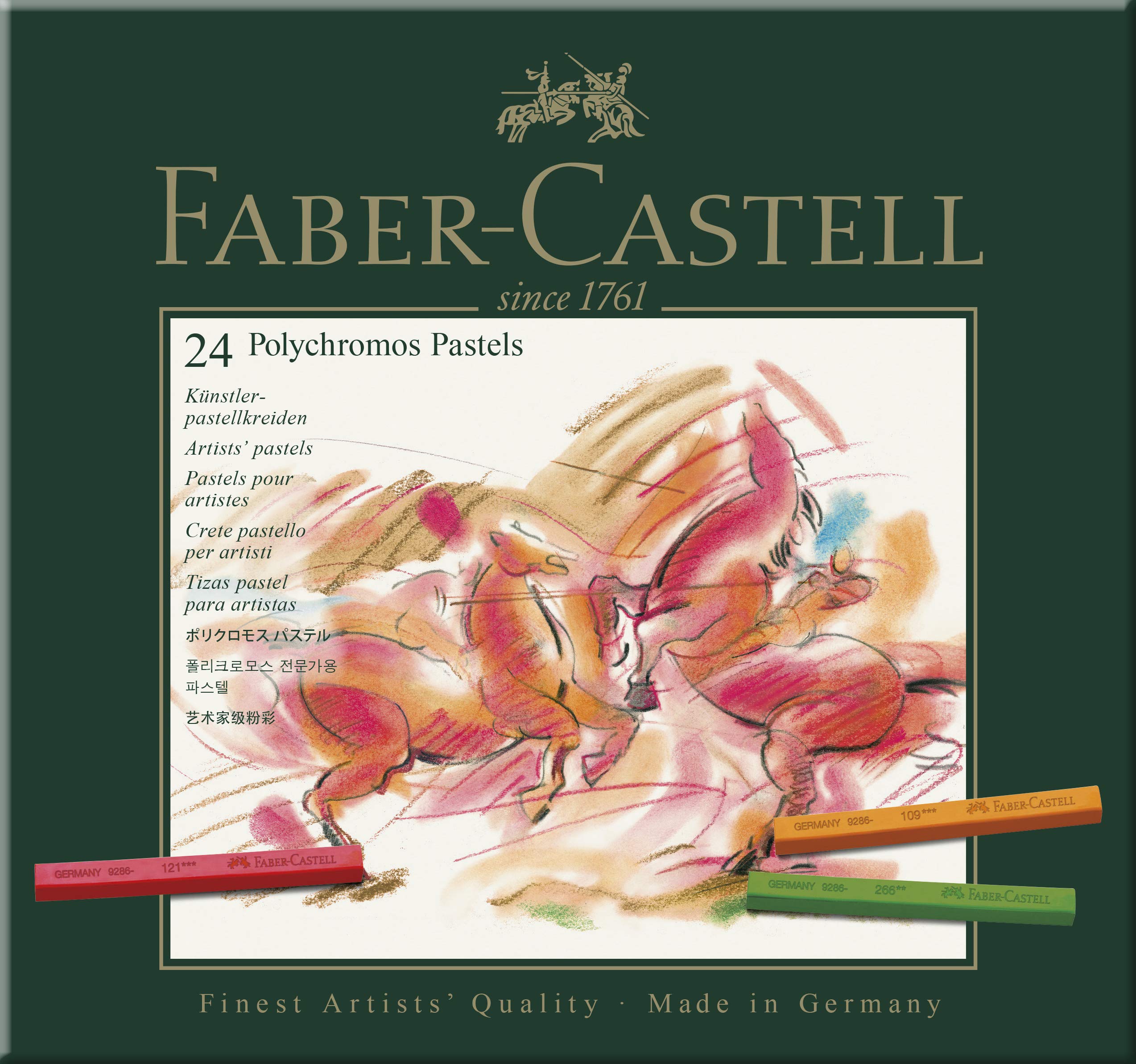Faber-Castell Polychromos Artists Pastels - Box of 24