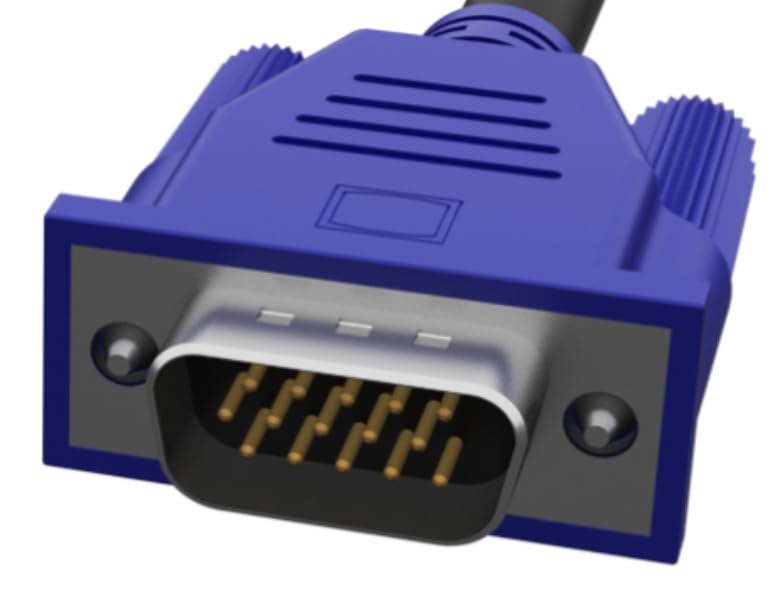 Kyper USKyper-1367 Monitor Cable 6ft 15 pin M/M VGA to VGA SVGA 1080P Full HD High Resolution for TV Computer Projector (1)
