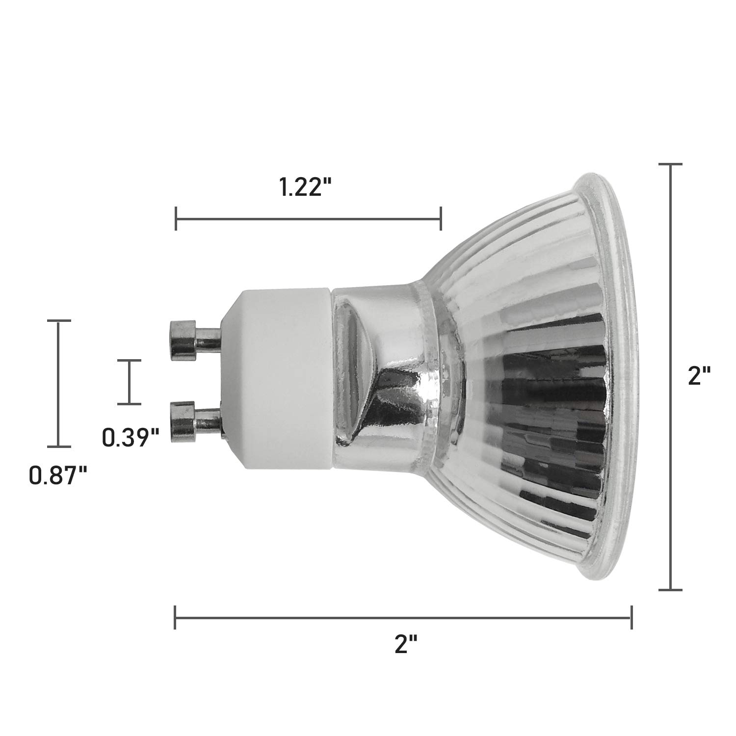 eTopLighting 3 Pack of GU10 Base Halogen Multi Purpose Bulb, 120V 20W Light Bulb, 2000 Life Hour, Clear Face Glass Cover, APLIQ628