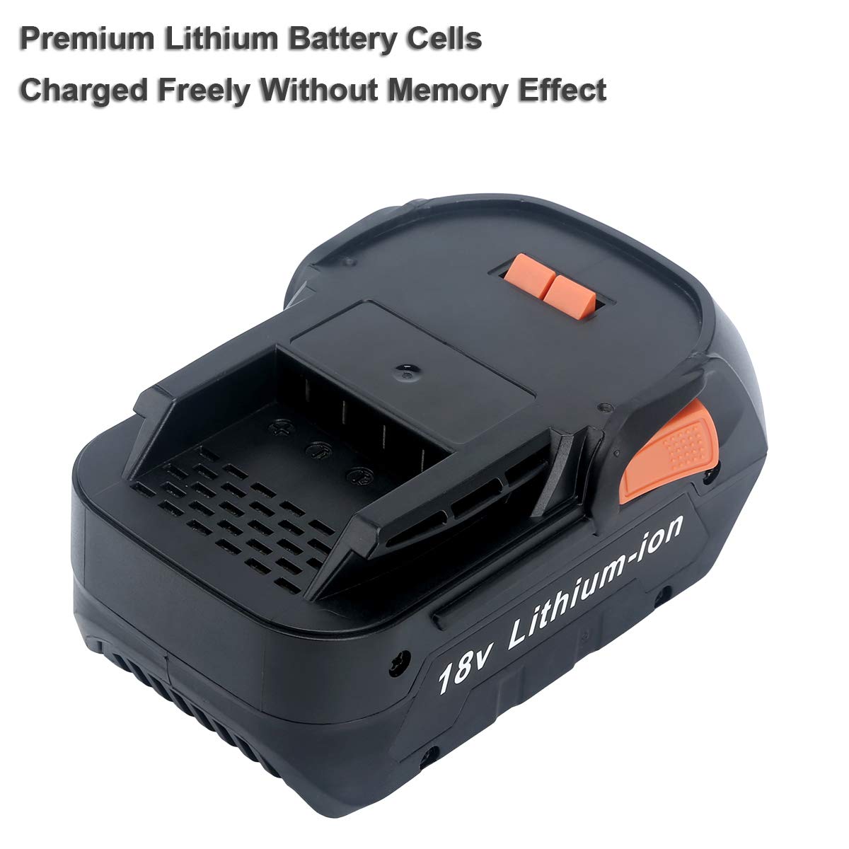 ELEFLY 2 Pack 18V 6.0Ah Lithium Battery Replacement for Ridgid 18V Battery R840087 R840083 R840086 AC840085 AC840087P Compatible with Ridgid 18V Drill Tool Battery