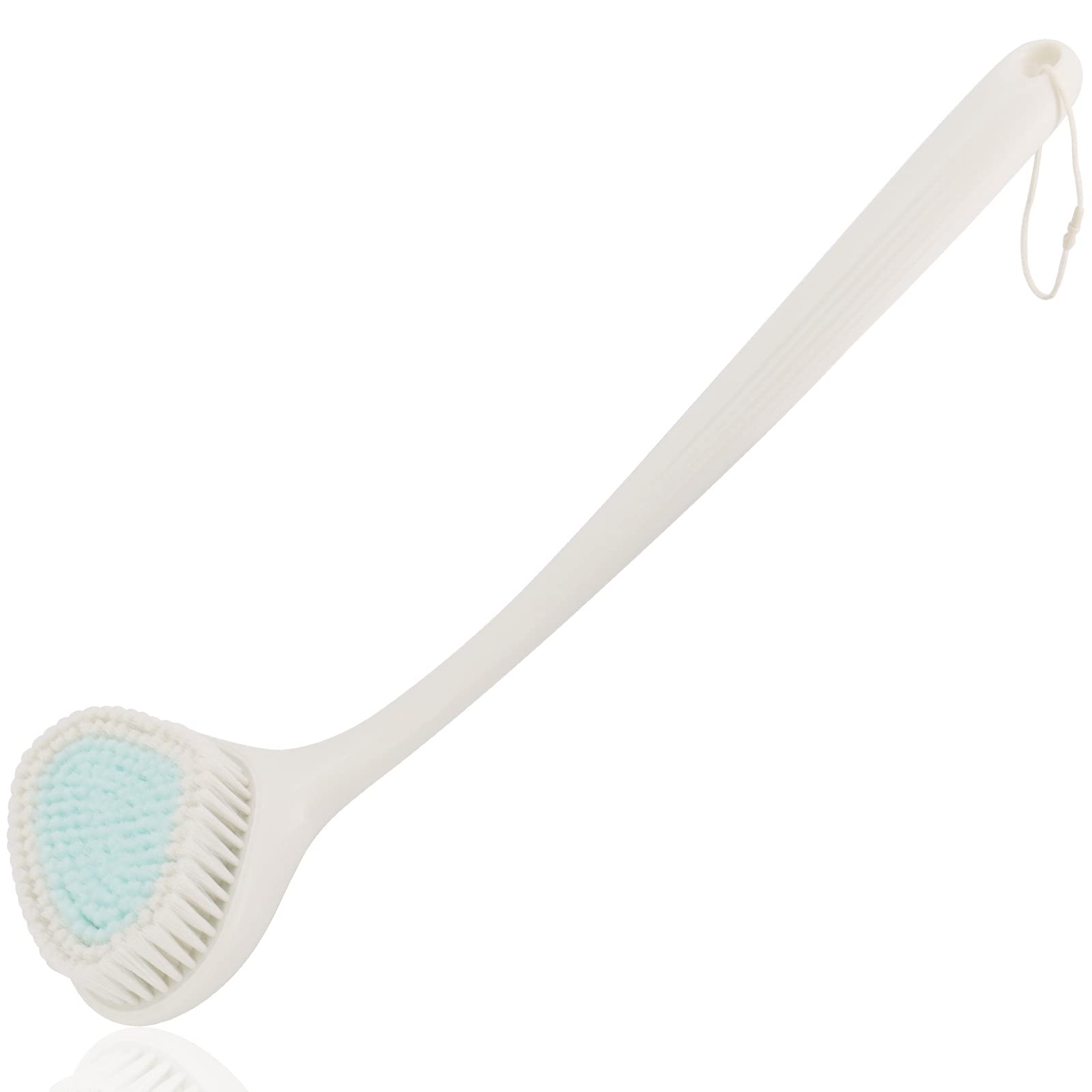 HONZUEN Bath Body Brush with Lengthen and Thicken Soft Bristles, Wet or Dry Brushes for Improves Lymphatic System, Stimulates Blood Circulation Exfoliator, Shower Back Brush Long Handle for Women Men