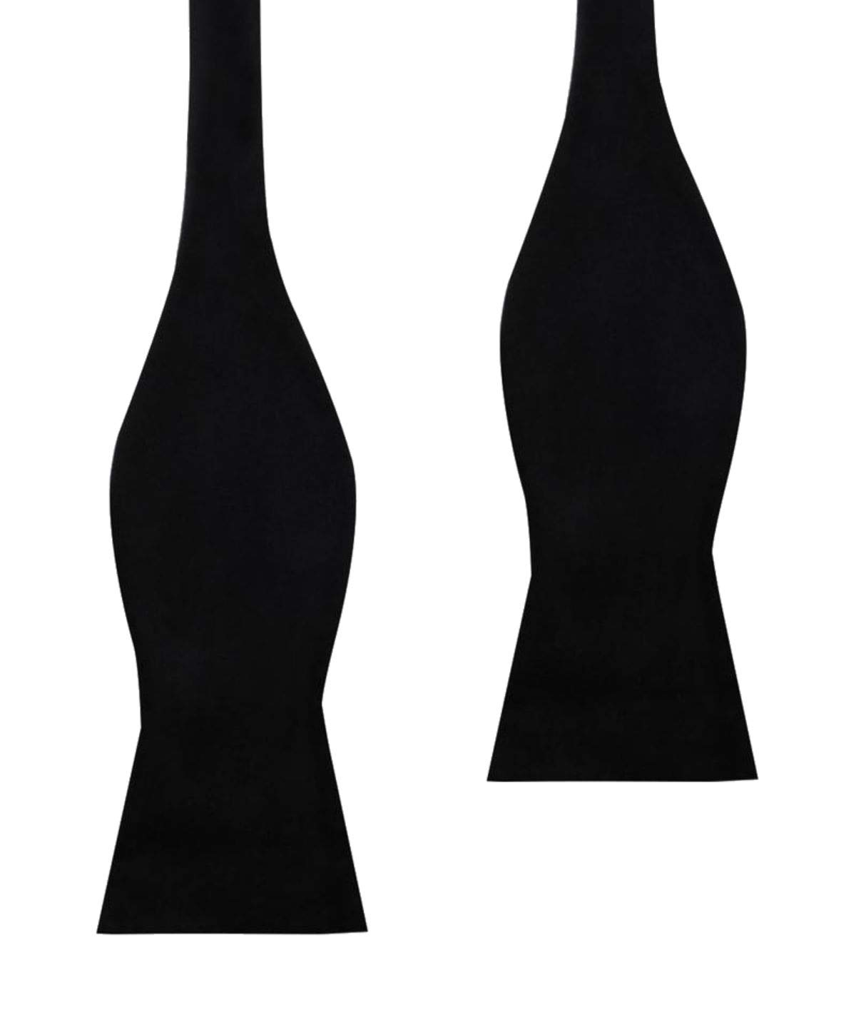 FERUCCI Mens Oversized Self tied Black Velvet Bow Tie -Tuxedo Bowtie, Mens big bow tie (one size)