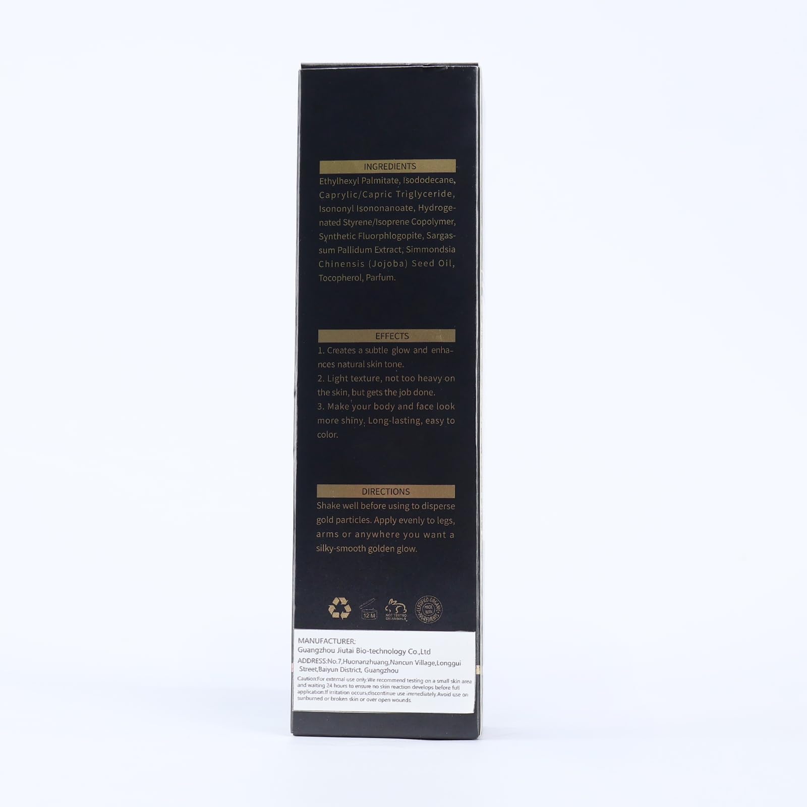 Liyalan Shimmer Body Oil Golden Brown 5 Color Bronze Face Glow Pearl Highlighter Illuminator Body Makeup Shine Glitter Gold Liquid Taning(3.38 Fl Oz/#04)