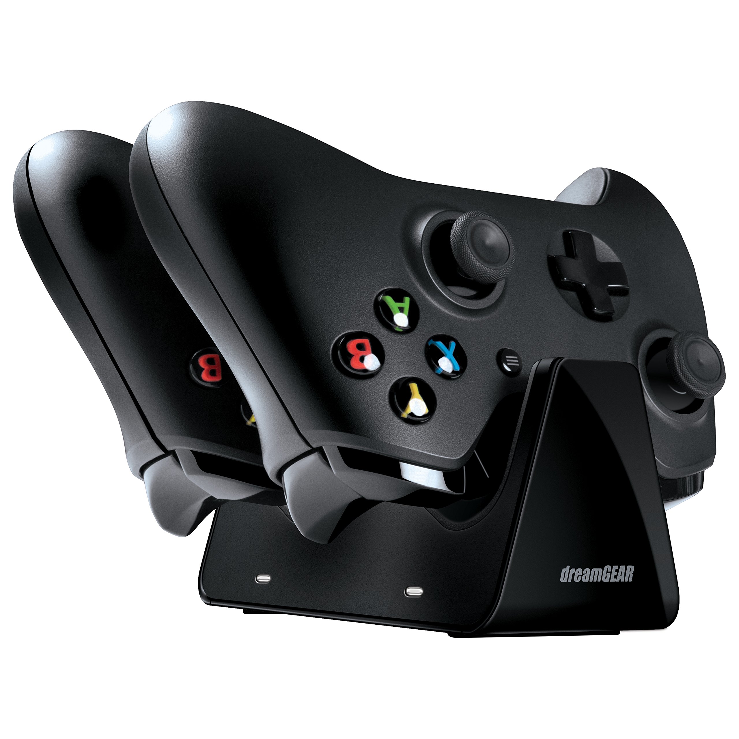 dreamGEAR Dual Charge Station for Xbox One Controllers - Rechargeable Batteries Included-Simultaneous Charging