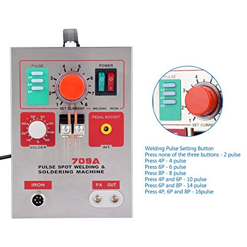 Lithium Battery Spot Welder, Battery Soldering Machine Adjustable Needle for Laptop Battery(US Plug 110V)