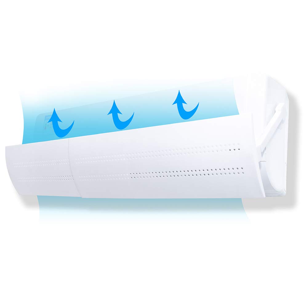 LIZHOUMIL Air Conditioning Universal Wind Deflector Cover Snap Installation Retractable Air Conditioner Air Deflector Anti Direct Blowing Air Conditioner Shield Wind Deflector Baffle for Baby Glossy