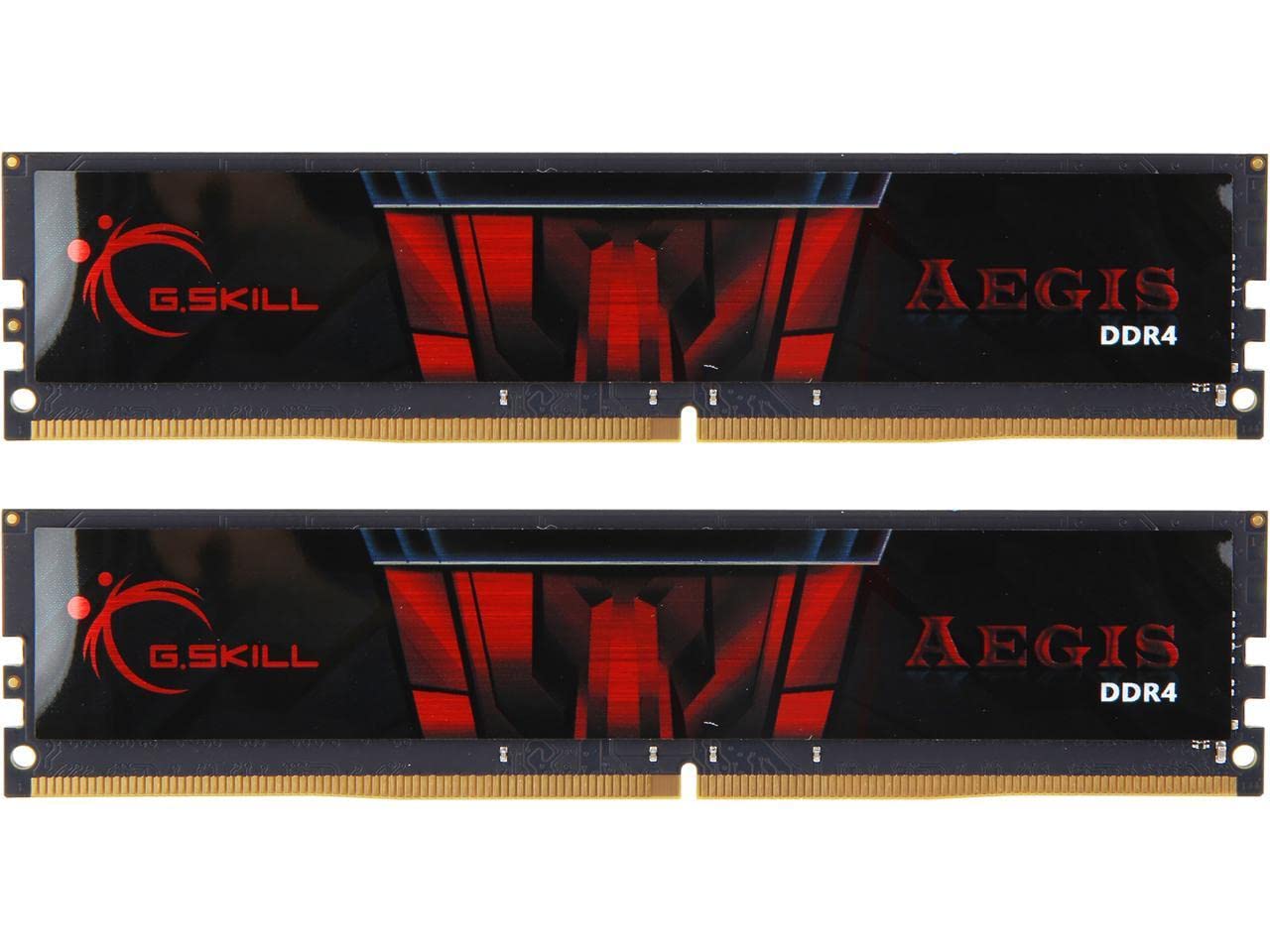 G.SKILL AEGIS Series DDR4 RAM 32GB (2x16GB) 2666MT/s CL19-19-19-43 1.20V Desktop Computer Memory UDIMM (F4-2666C19D-32GIS)