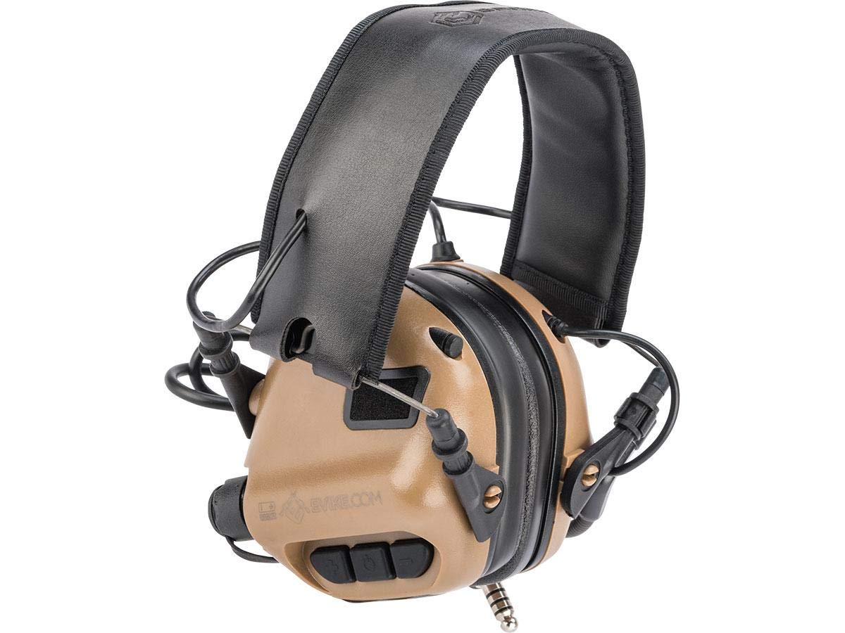 Evike Earmor M32 Electronic Sound Amplifying Hearing Protector (Color: Coyote Brown)