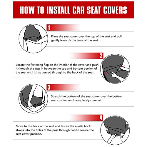 Dremagia Car Seat Mat Funny Corgi Puppy Floral Auto Front Seat Protector Covers Comfortable Warm Seat Cover
