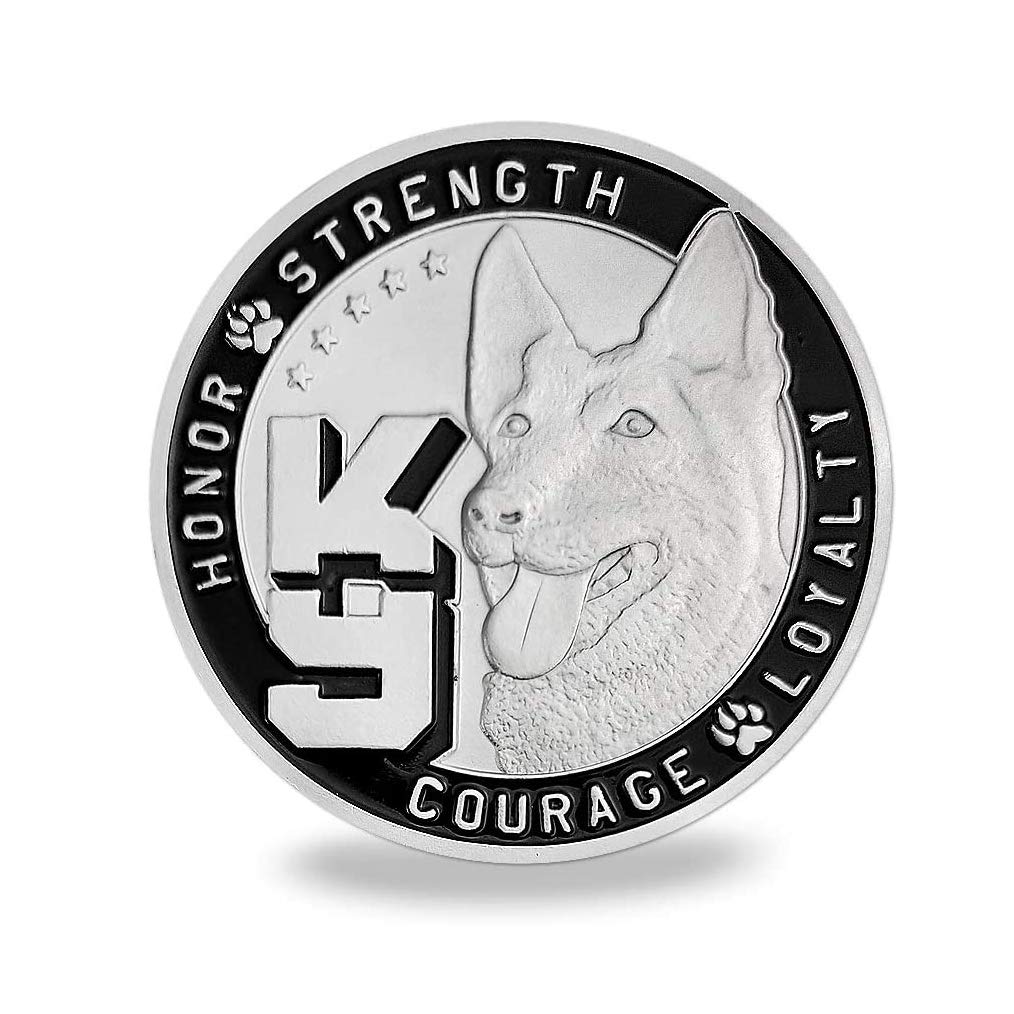 Police Dog K9 Challenge Coin Police Officer Canine Prayer Coins Gift