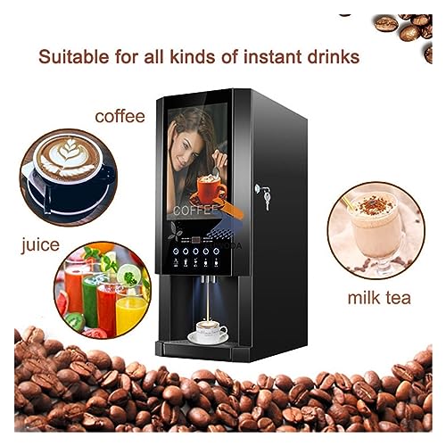 ECORTE Coffee Vending Machine Commercial Coffee Maker Instant Coffee Machine Full-automatic Cold Hot Beverage Dispenser (Color : Common Style 110V)