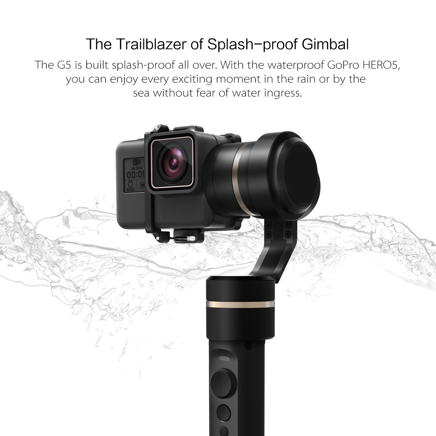 FeiyuTech G5 3-Axis Gimbal Stabilizer for GoPro Hero Series Session Action Camera Handheld Gimbal Tripod Splash-Proof