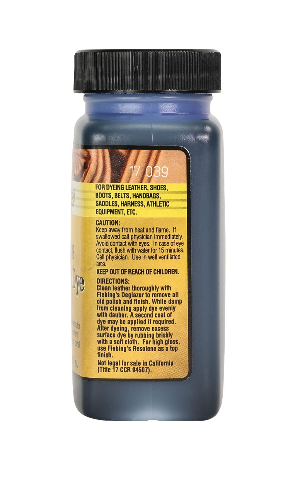 Fiebing's Leather Dye - Alcohol Based Permanent Leather Dye - 4 oz - Light Blue