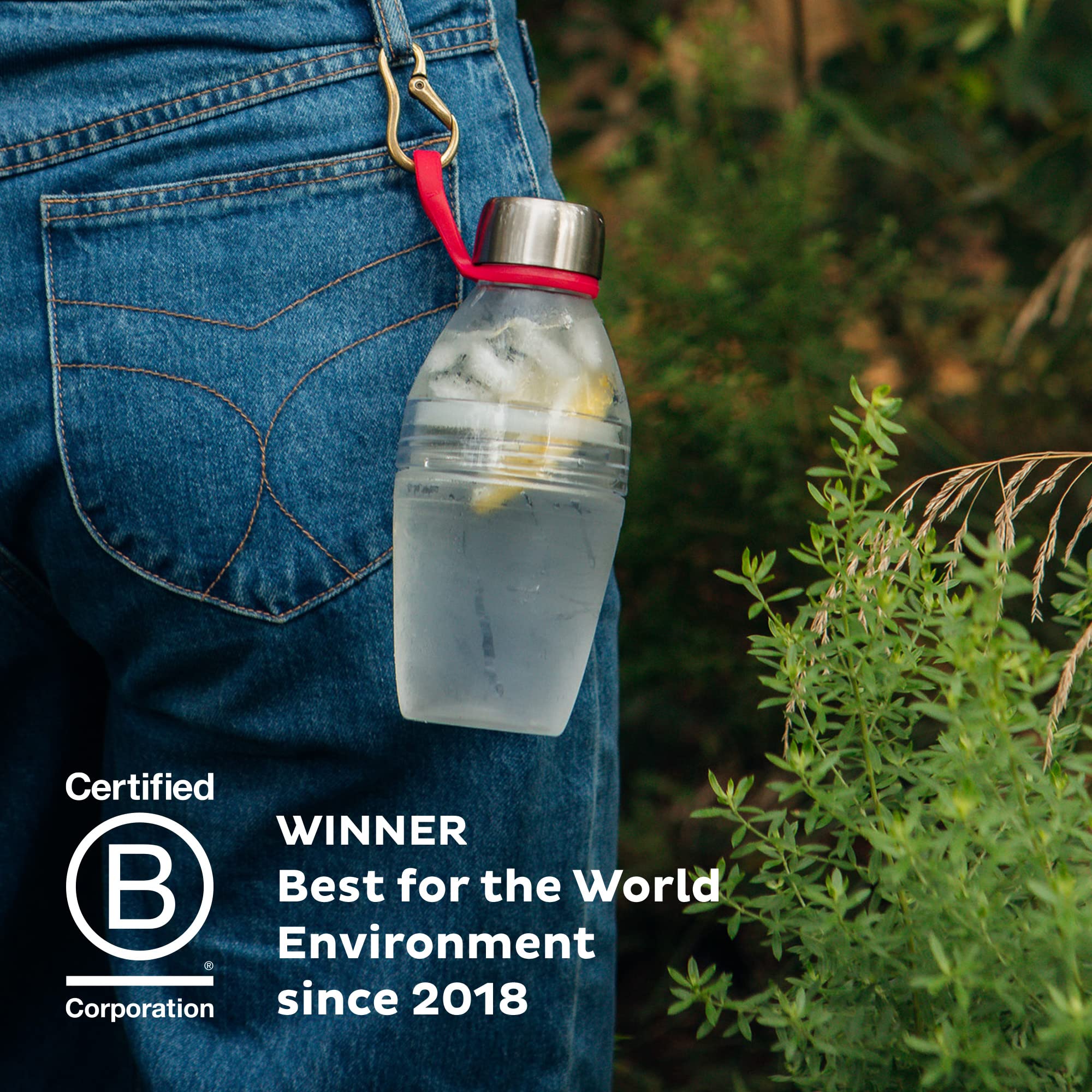 KeepCup Bottle - Lightweight Dual Opening with Steel Cap | 530ml - Cloud