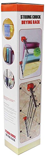 ToolUSA Drying Rack with Stainless Steel Poles and Suction Cup Installation