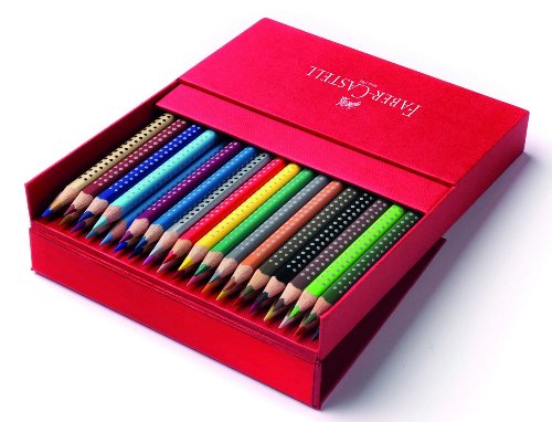 Faber-Castell Grip 2001 Water Soluble Colour Pencils in Studio Box (Pack of 36)