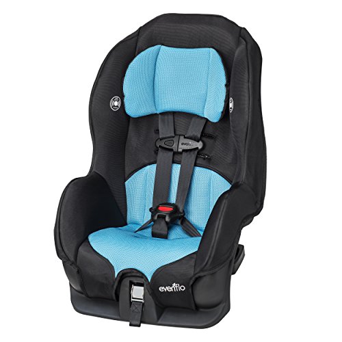 Evenflo Tribute LX 2-in-1 Lightweight Convertible Car Seat, Travel Friendly (Neptune Blue)