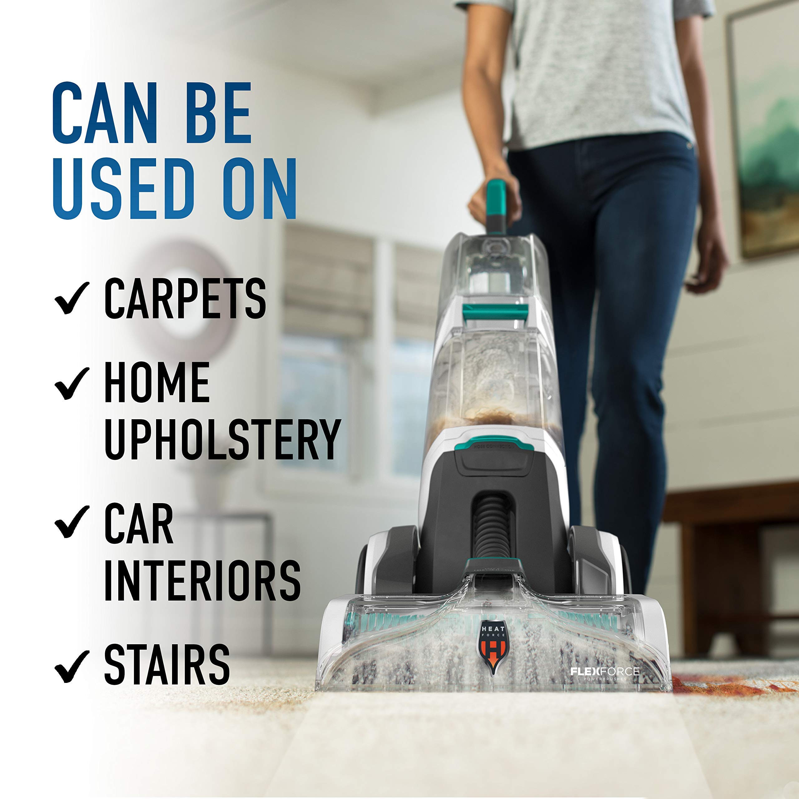 Hoover Free Deep Cleaning Carpet Shampoo, Concentrated Machine Cleaner Solution, 50oz Hypoallergenic Formula, AH30952, White, 50 Fl Oz (Pack of 1)