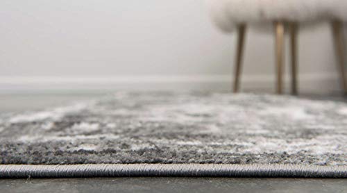 Unique Loom Sofia Collection Area Rug - Salle Garnier (3' 3" x 19' 8" Runner, Gray/ Ivory)