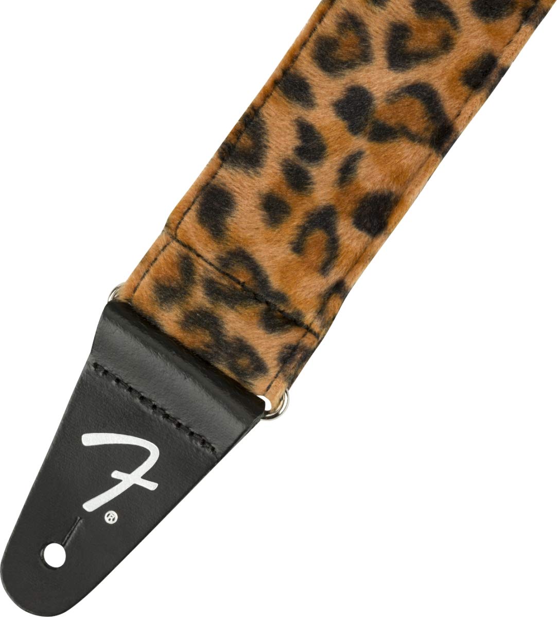 Fender Wild Animal Print Guitar Strap, 2in, Leopard
