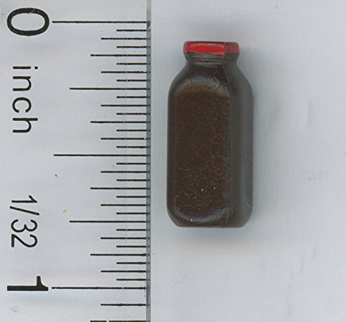 Farrow Industries Dollhouse Miniature 1:12 Scale Quart of Chocolate Milk
