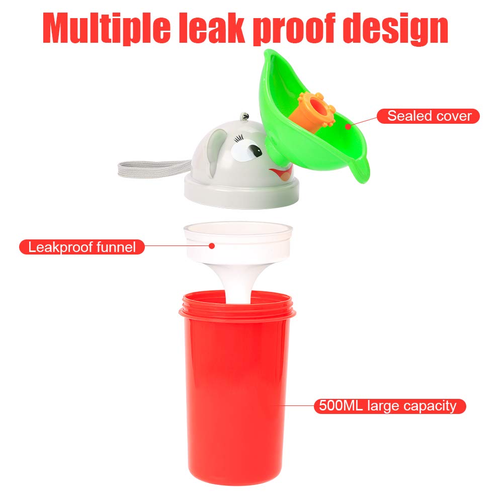 Emoly Portable Baby Child Potty Urinal Emergency Urinal Toilet for Camping Car Travel and Kid Potty Pee Training (Girls)