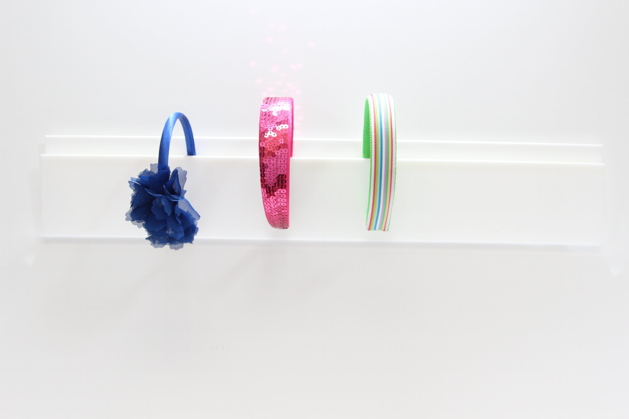 The Ultimate Headband Holder - Acrylic Hairband and Ear Display Organizer
