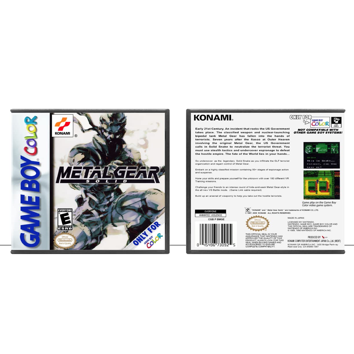 Metal Gear: Solid | (GBC) Game Boy Color - Game Case Only - No Game