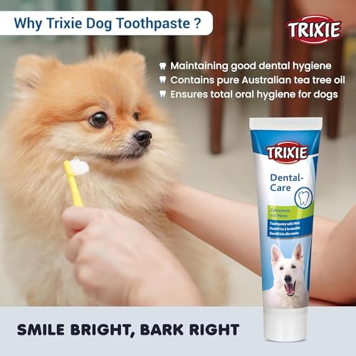 TRIXIE Mint Toothpaste for Dog, 100 G, White