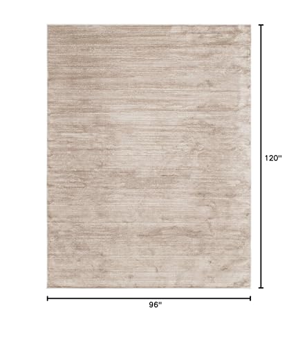 Unique Loom Uptown Collection Area Rug - Madison Avenue (8' x 10' Rectangle, Brown/ Ivory)