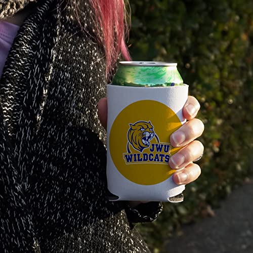Johnson & Wales University Secondary Logo Can Cooler - Drink Sleeve Hugger Collapsible Insulator - Beverage Insulated Holder