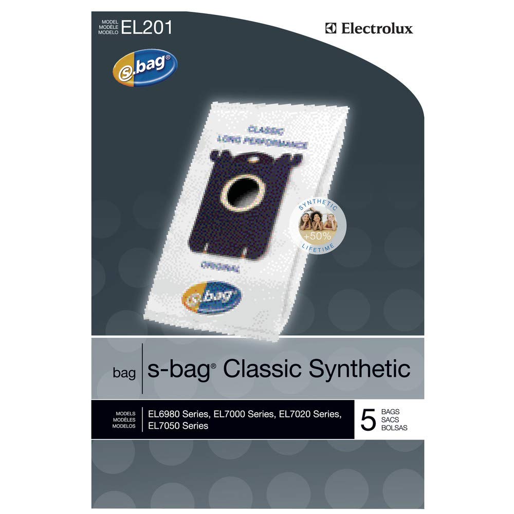 Electrolux EL201 S-Bag Classic Synthetic Vacuum Bag 5-Pack