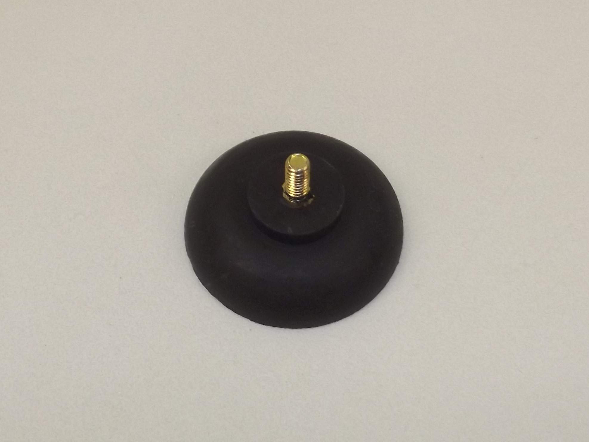JL Missouri Parts 4X 3/8" #8-32 Screw in 1 1/2" Rubber Suction Cup, 1/2" Tall, Made in USA