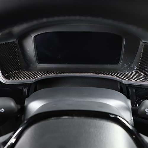 PIUGILH for 11th Honda Civic 2022 Real Carbon Fiber Car 3D Sticker Interior Dashboard Speed Decoration Frame Interior Car Accessories