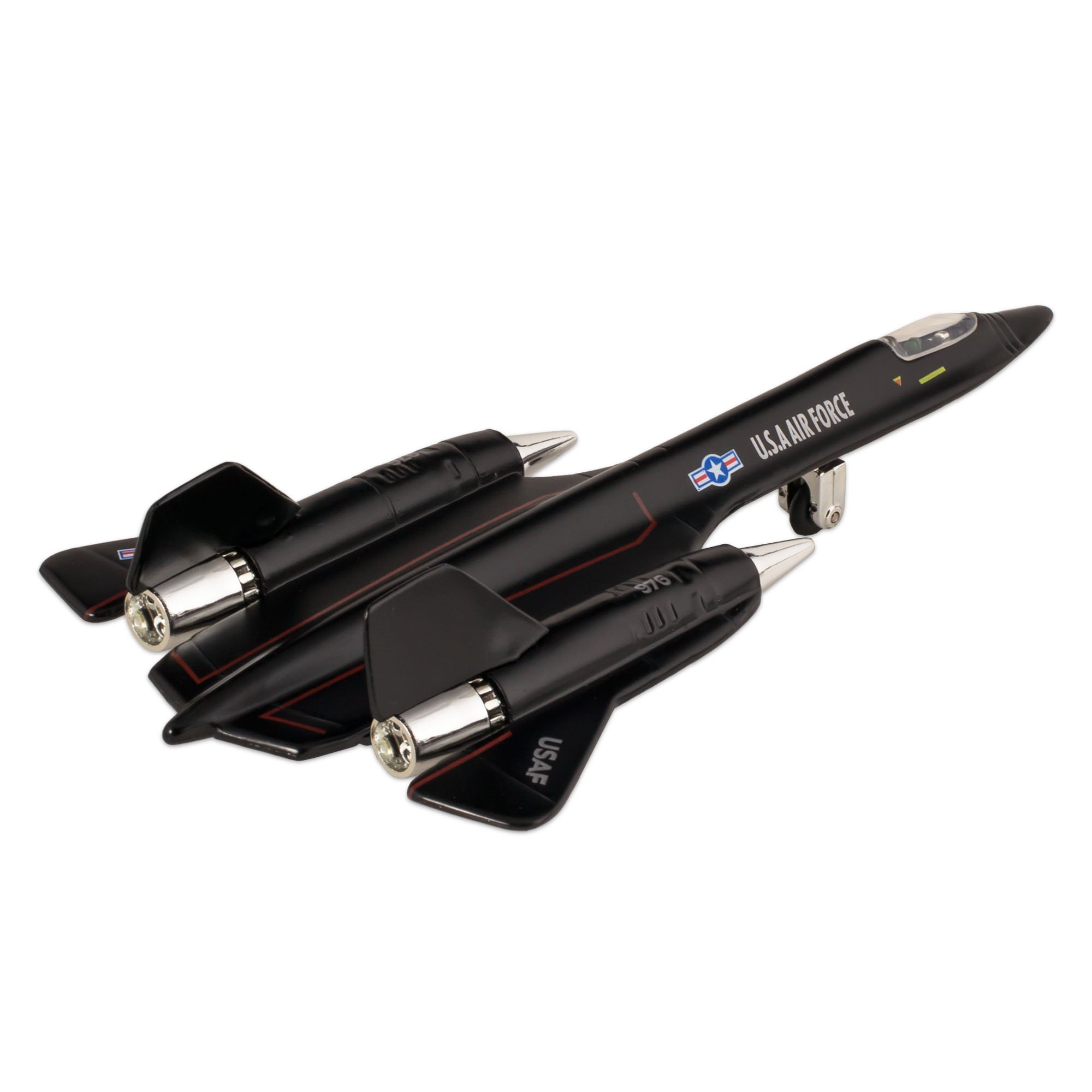 π¦ United States Air Force SR-71A Blackbird 8" Die Cast Metal Pull Back Action Model Jet Toy