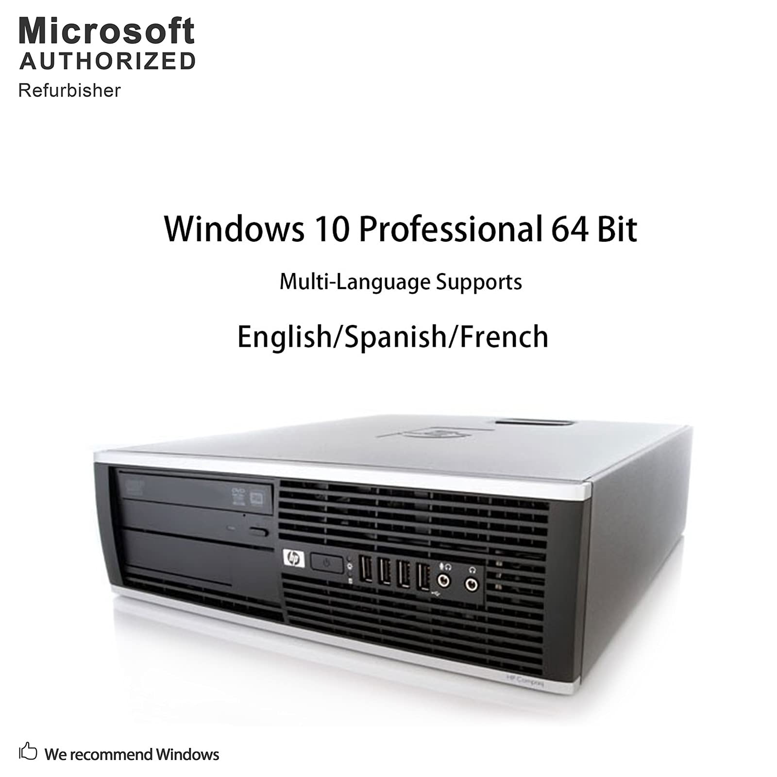 HP Elite 8200 SFF High Performance Business Desktop Computer Intel Quad Core i7 up to 3.8GHz Processor 2TB HDD 16GB DDR3 Memory DVD Windows 10 Professional (Renewed) (16GB)