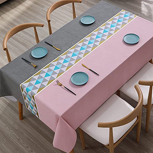 MLQL Nordic Style Printed Rectangular Tablecloth Dining Table Wedding Decoration Waterproof Dining Table Coffee Table Cover A4 140x210cm