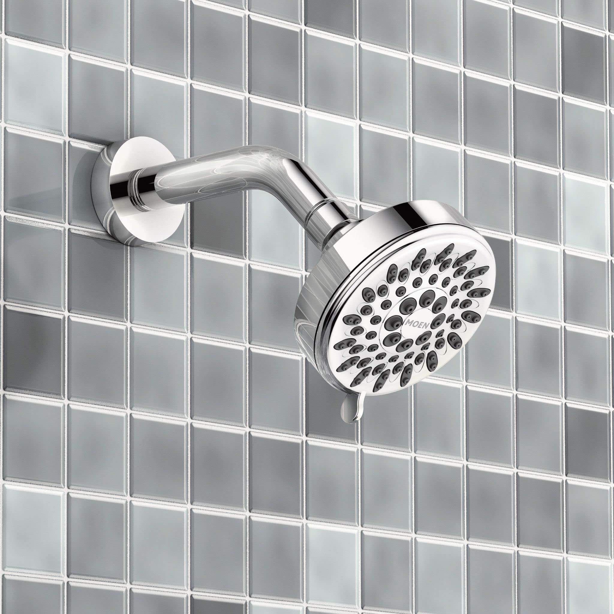 Moen Ignite Chrome Five-function Shower Head With 2.5 GPM High-Pressure Spray, 20090