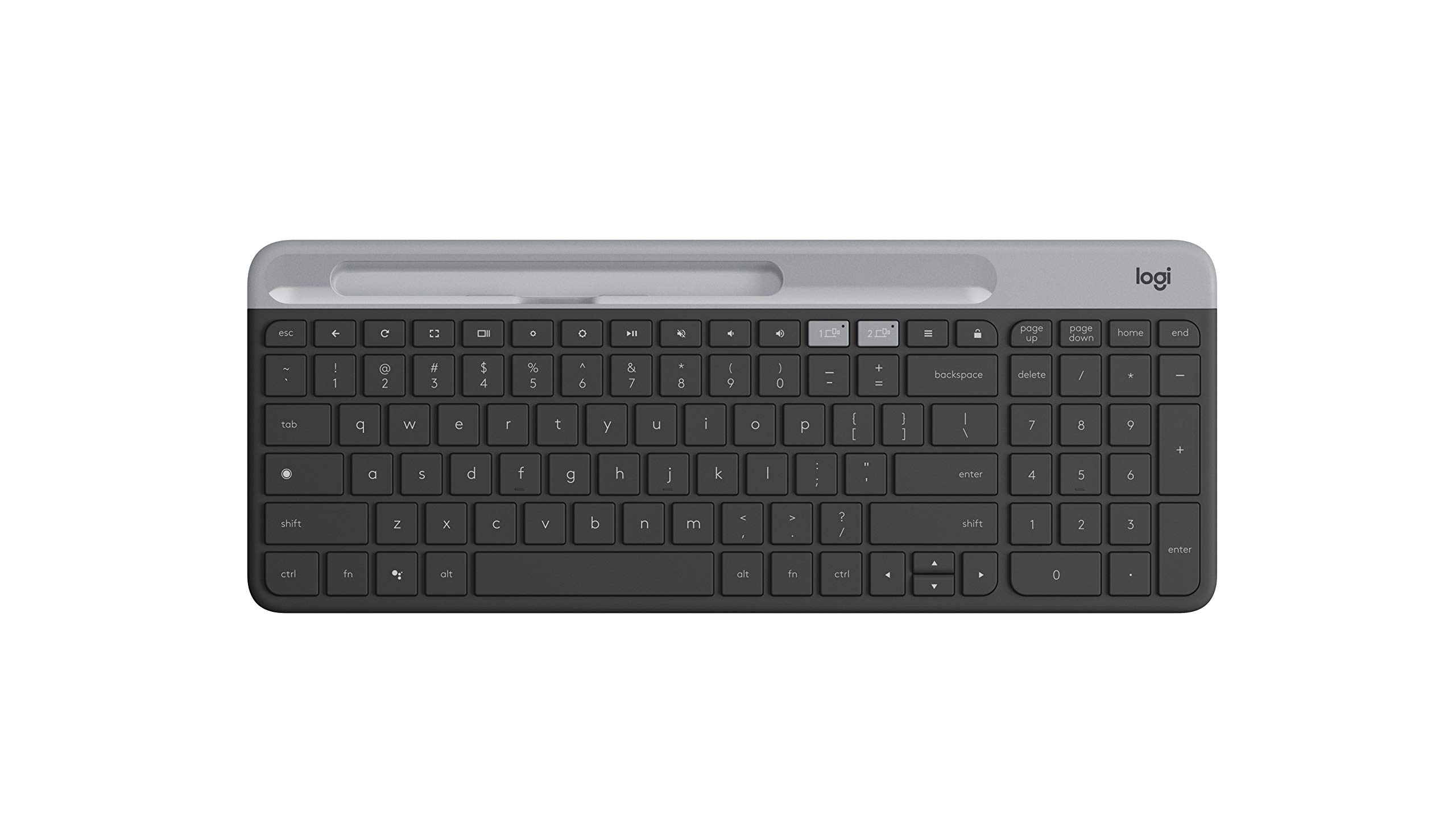 Logitech K580 Slim Multi-Device Wireless Keyboard for Chrome OS - Bluetooth/USB Receiver, Easy Switch, 24 Month Battery, Desktop, Tablet, Smartphone, Laptop Compatible