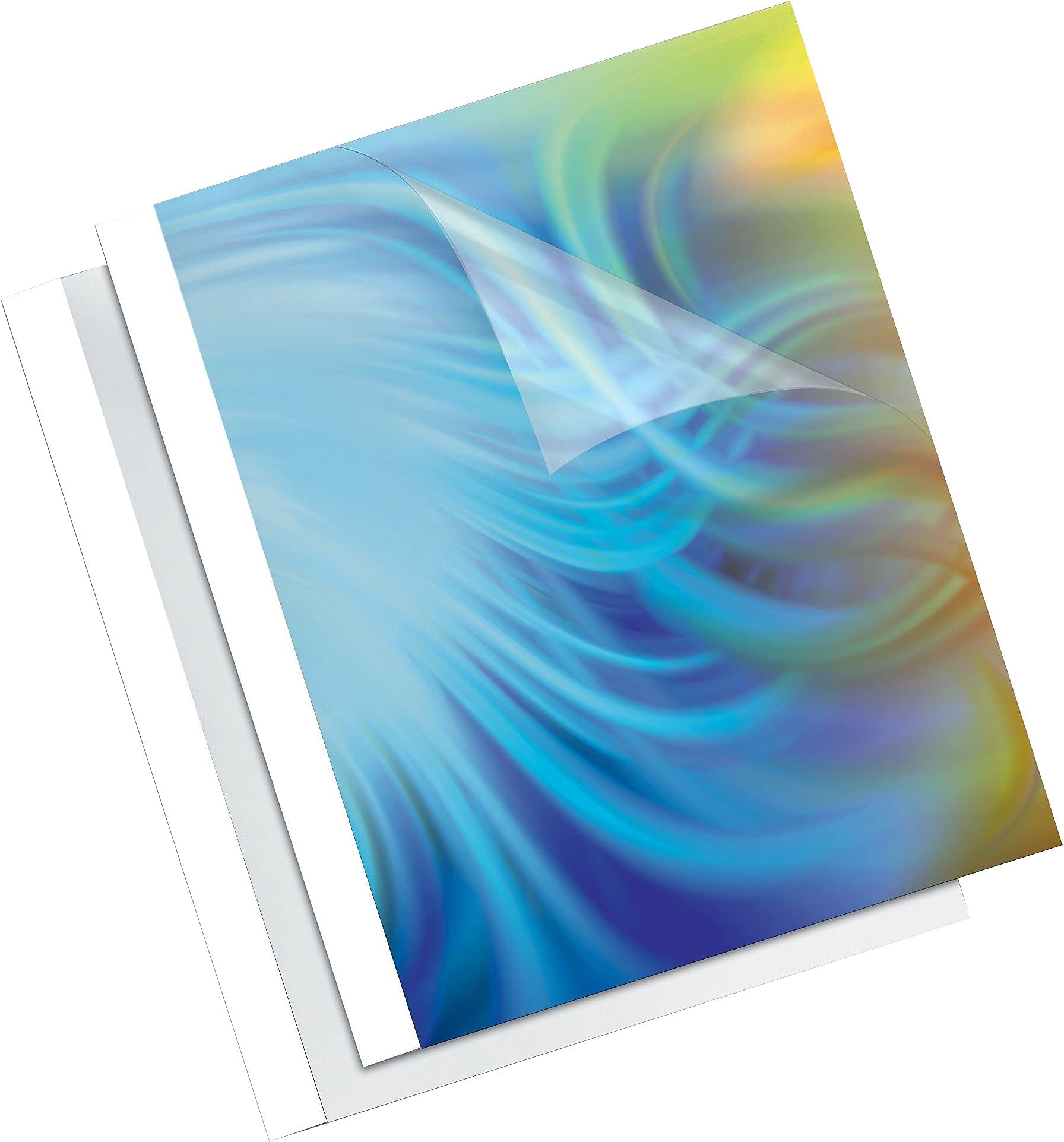 Fellowes Thermal Binding System PVC Cover, 8.5 Inch x 11 Inch, Holds 30 pages, Clear, 10 per Pack (52220)