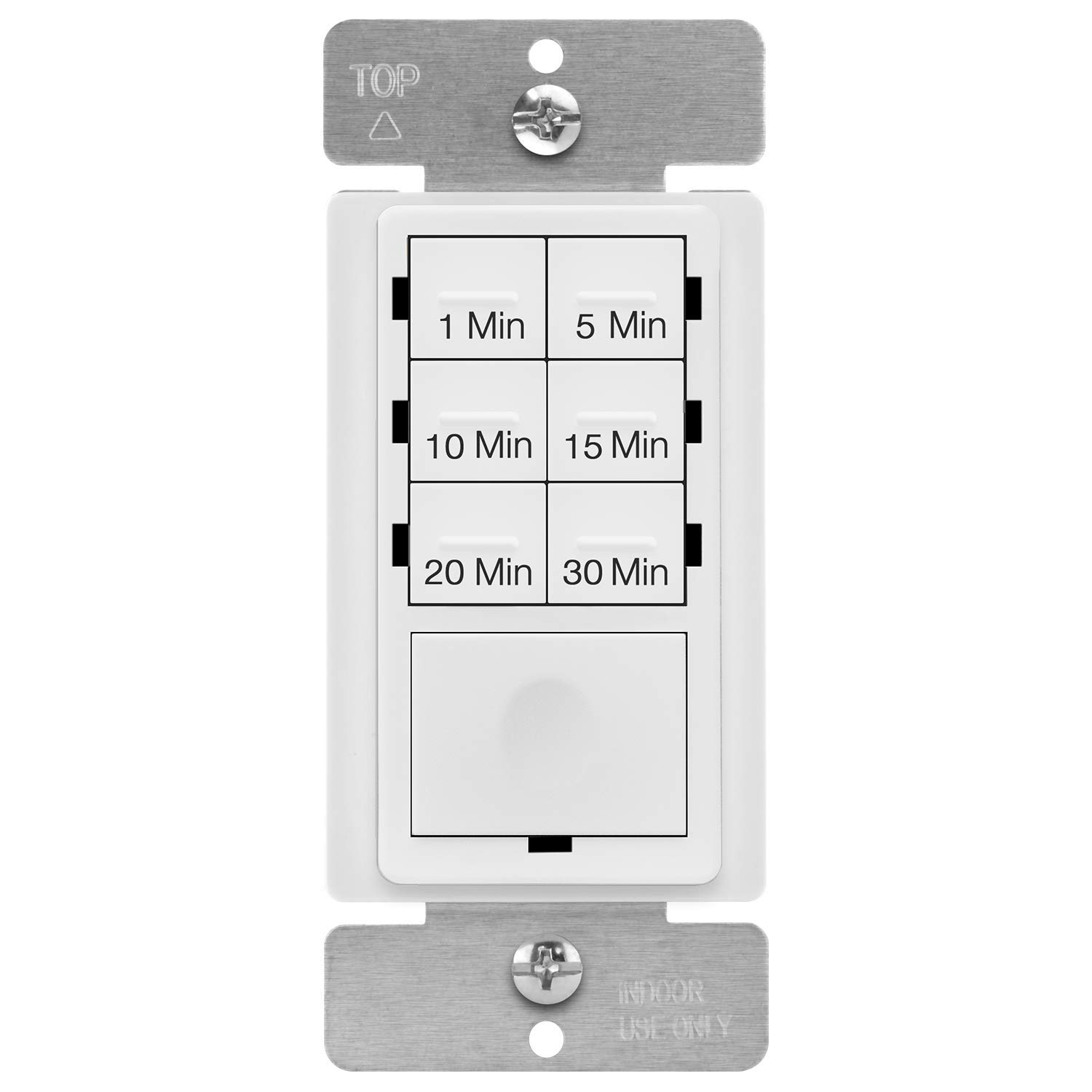 ENERLITES Countdown Timer Switch for Bathroom Fans and Lights, 1-30 Min, Neutral Wire Required, UL Listed, White