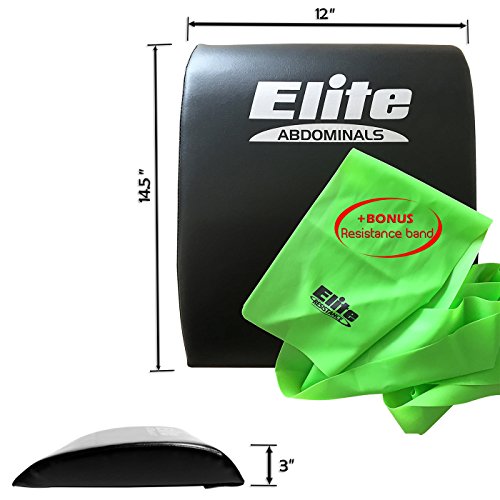 Elite Sportz Equipment Ab Mat β High Density Foam Sit Up Mats - Comfortable Workout Accessories for Upper & Lower Abs, Obliques & Back Support w/Band