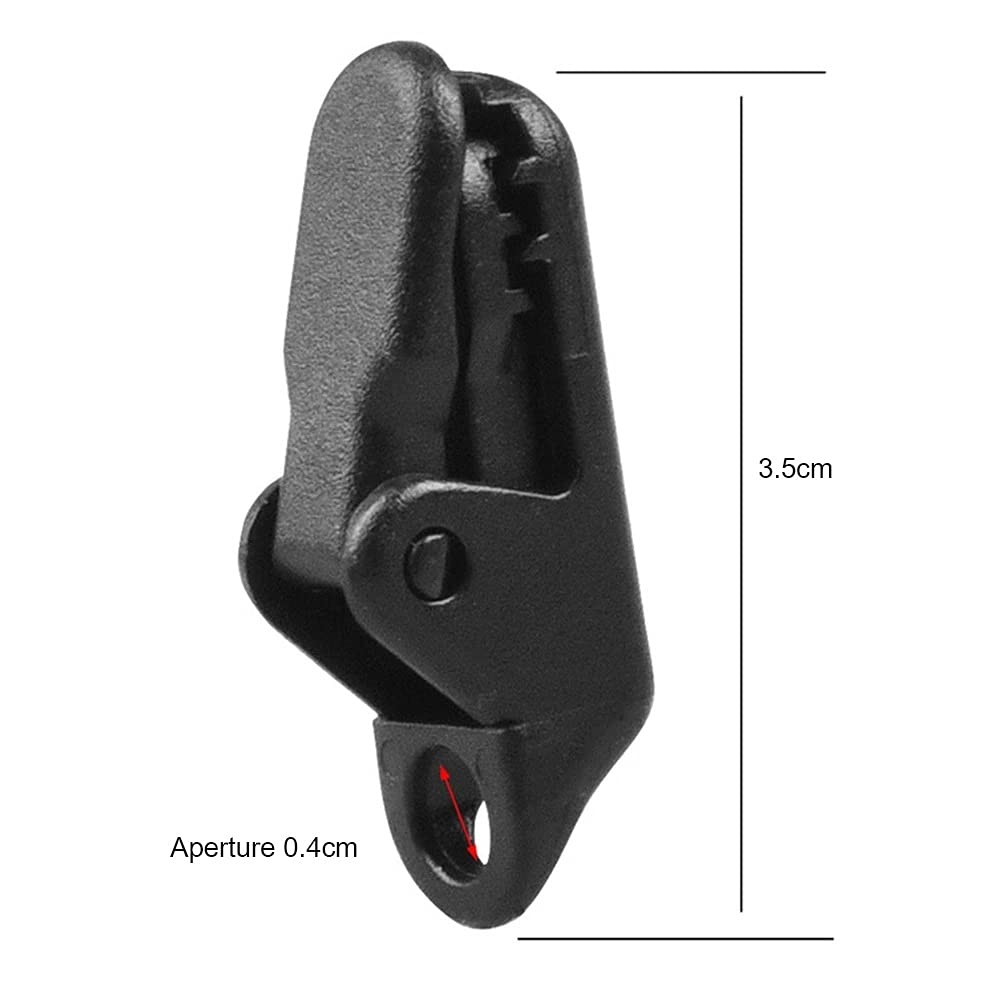 LMMDDP Waterproof Thumb Screw Tent Clamp Outdoor Tent Awning Fixing Clamp with Carabiner Hook Wind Rope Snap Clips Buckle