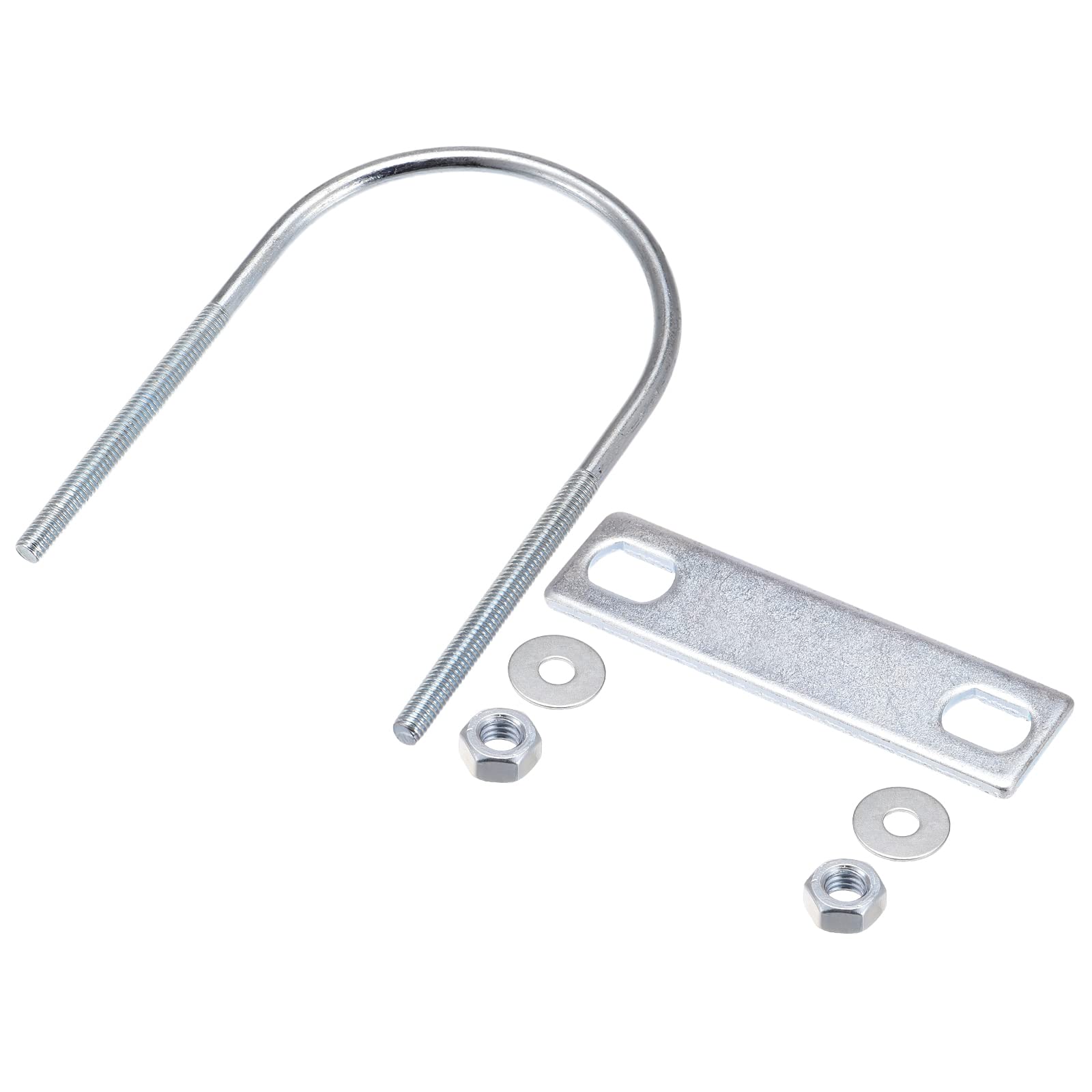 METALLIXITY U Bolts 4 Sets (M6x70x120mm), Round U Bolt Steel with Accessories - for Construction, Pipe